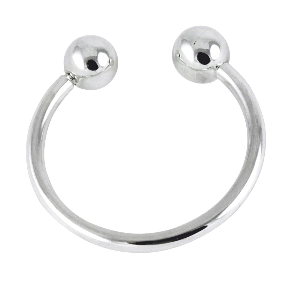 Sterling Silver Horseshoe KeyChain Key Ring Screwball – apop ...